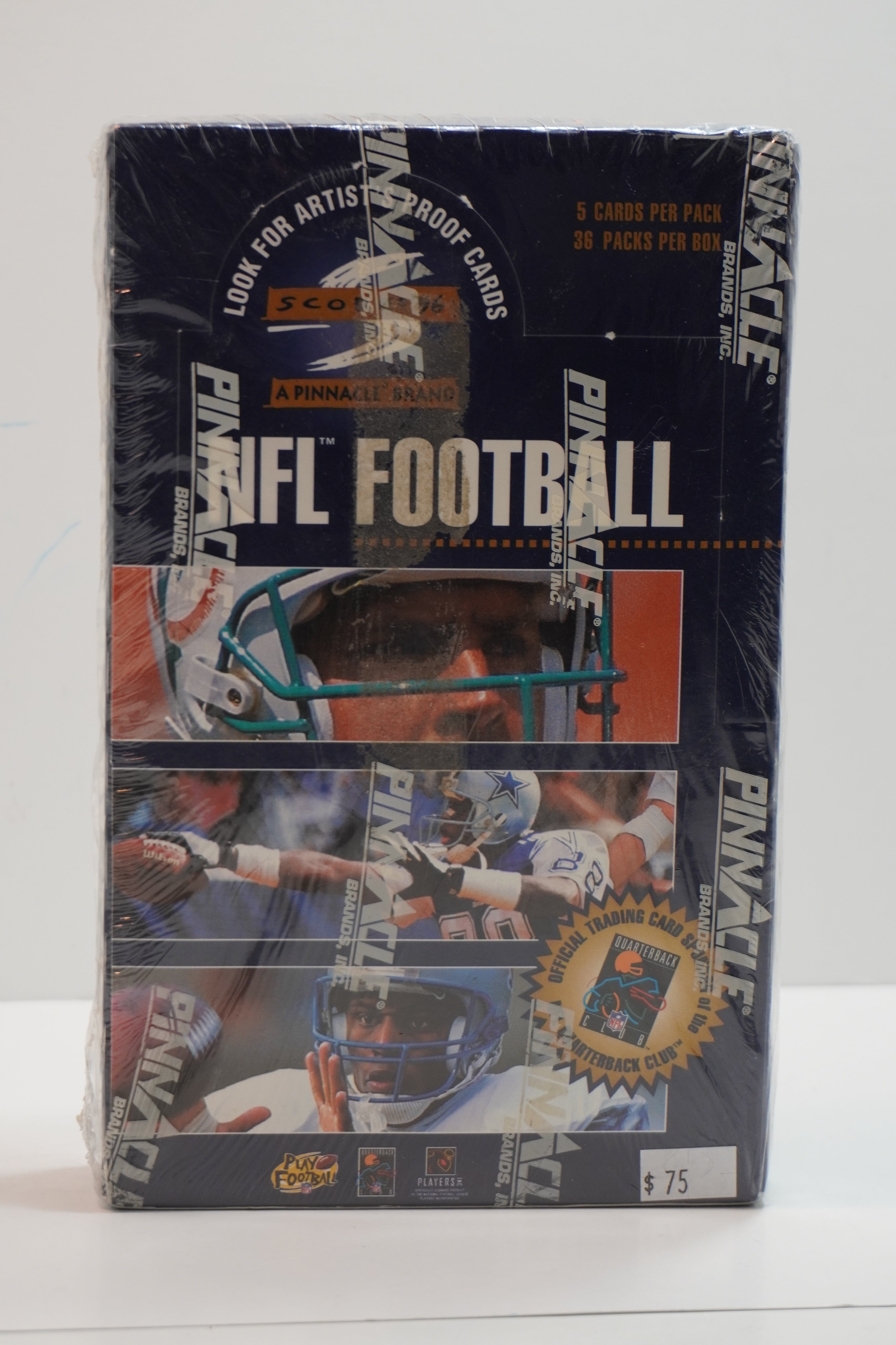 1996 Pinnacle Score Football Card Box Factory Sealed NFL 10 Packs ...