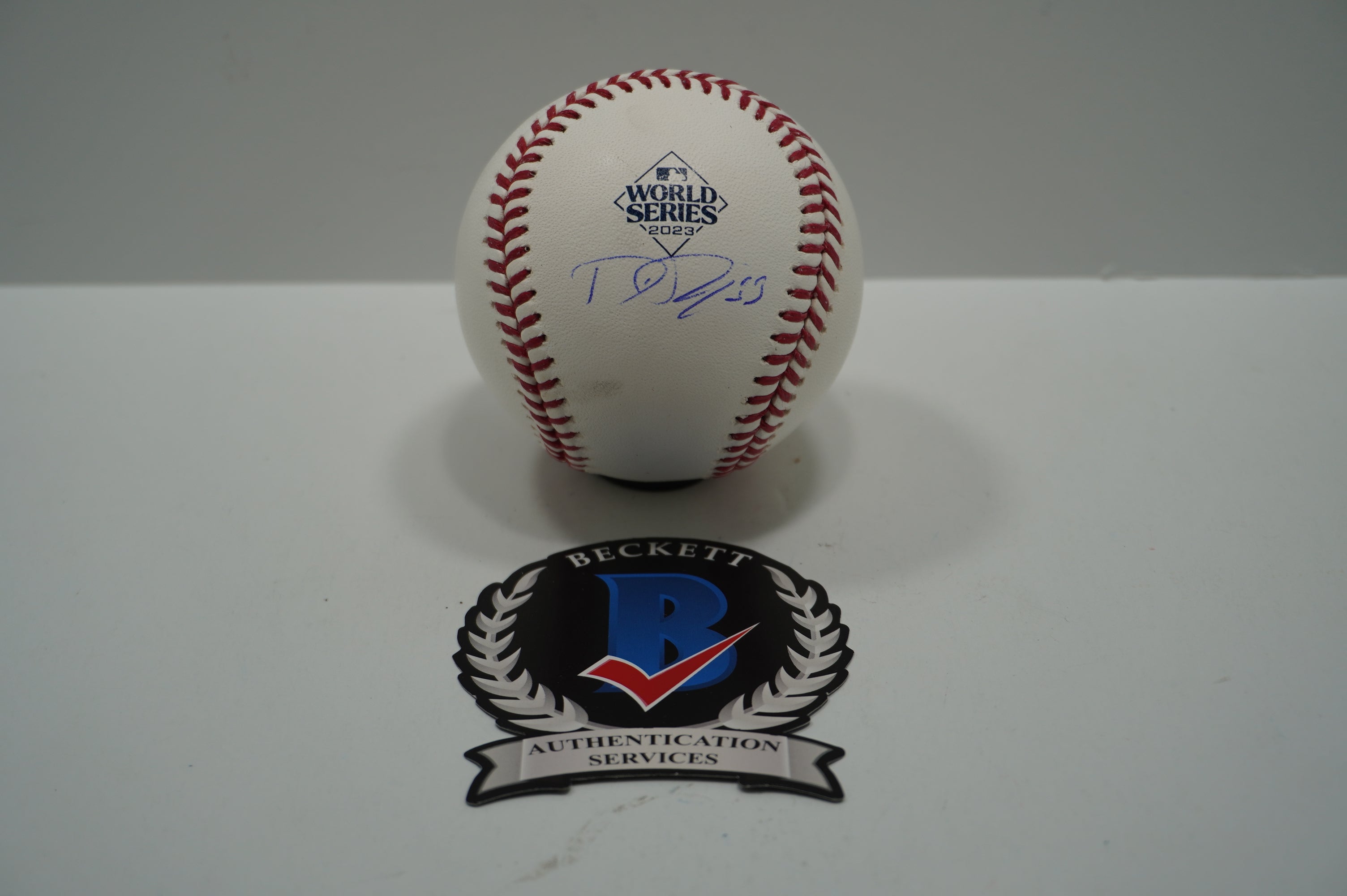 DANE DUNNING SIGNED Rawlings 2023 WORLD SERIES BASEBALL TEXAS RANGERS ...