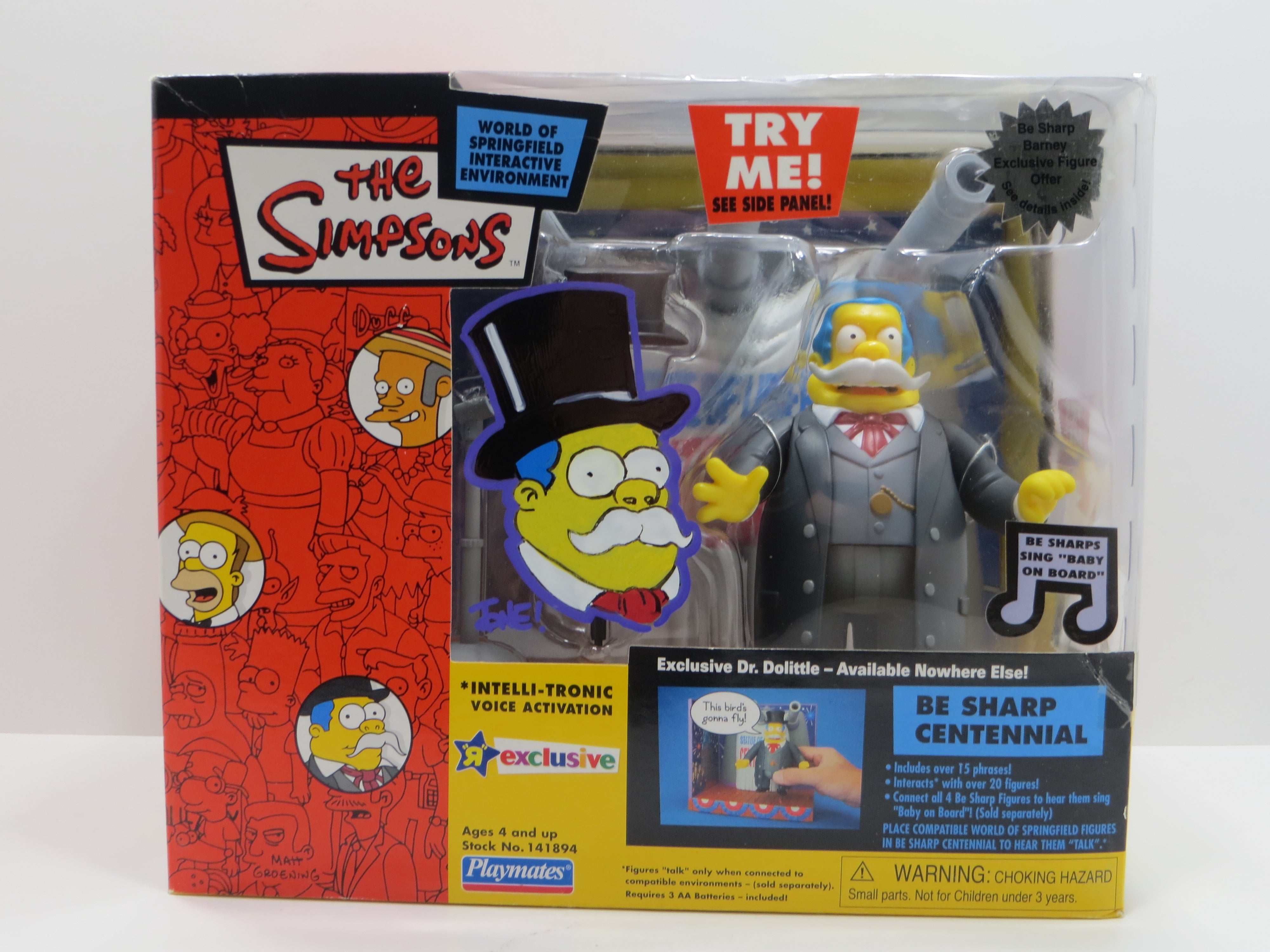 TONE RODRIGUEZ SIGNED SKETCHED Be Sharp Centennial SIMPSONS FIGURINE ...