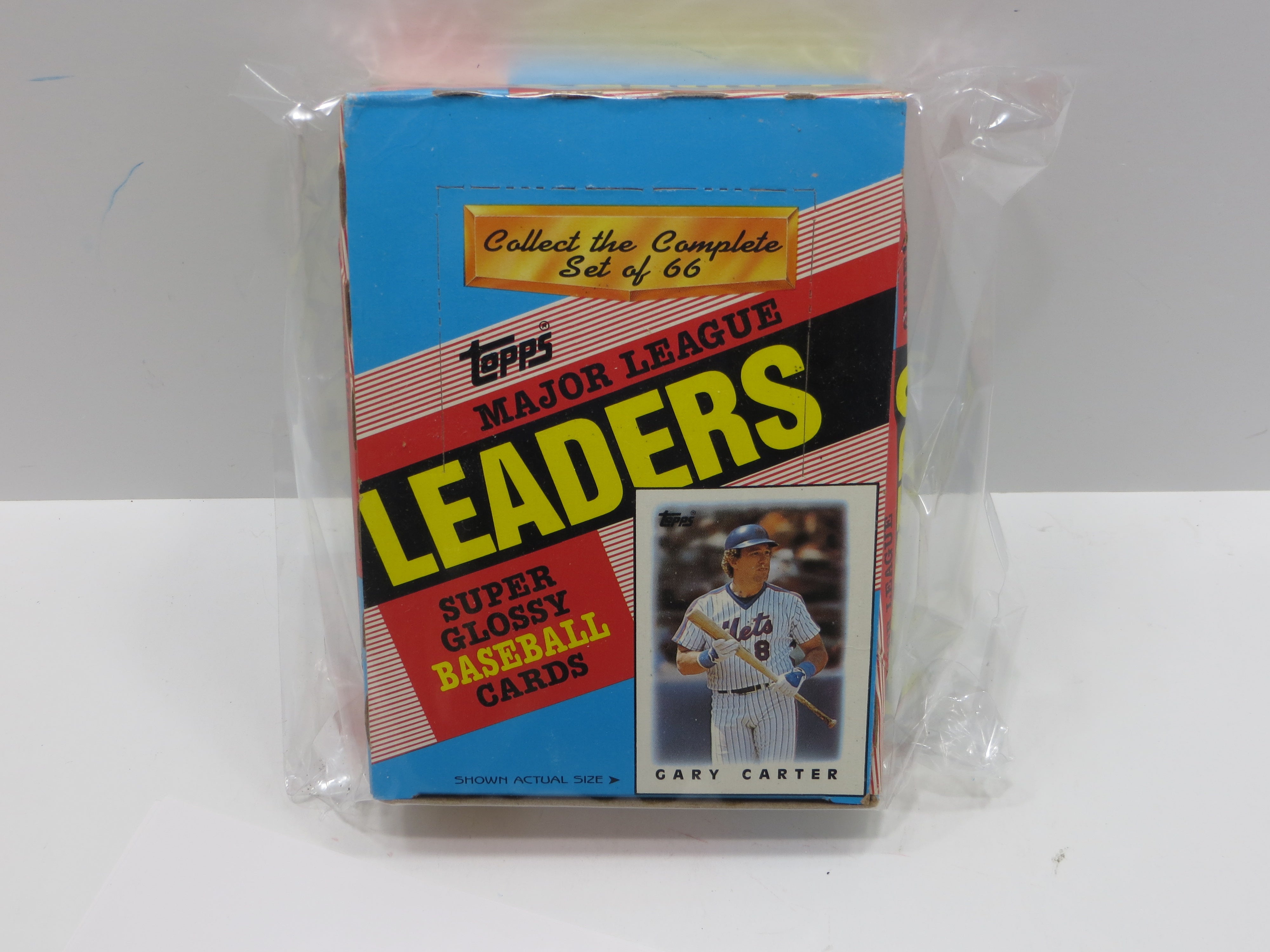1986 TOPPS BASEBALL MAJOR LEAGUE LEADERS SUPER GLOSSY EMPTY BOX ...