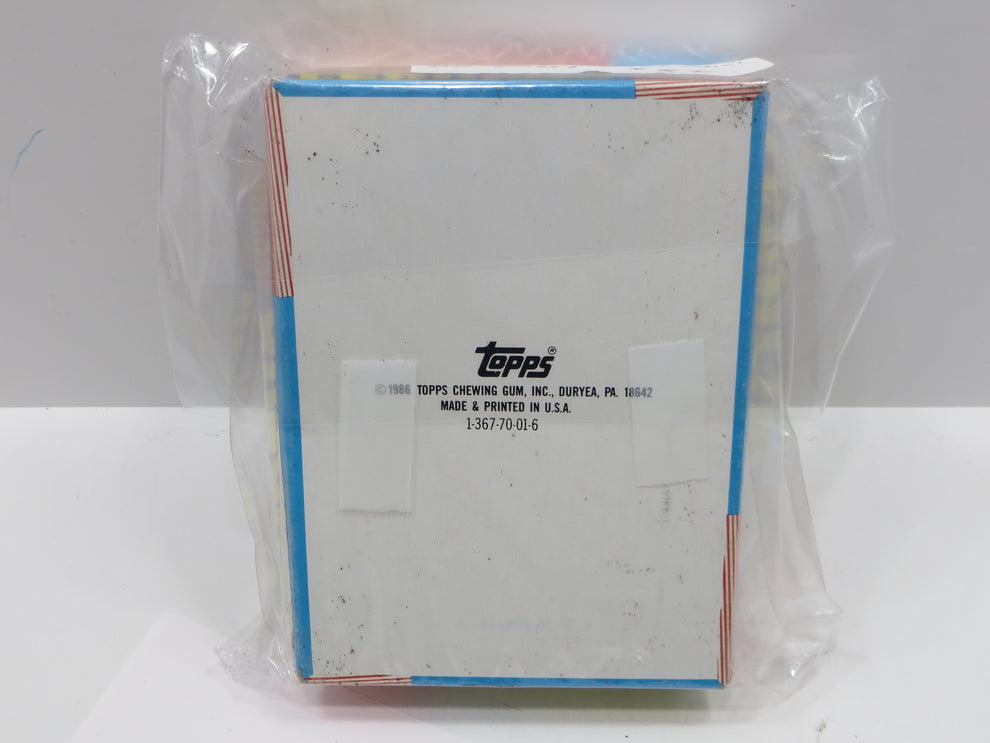 1986 TOPPS BASEBALL MAJOR LEAGUE LEADERS SUPER GLOSSY EMPTY BOX ...