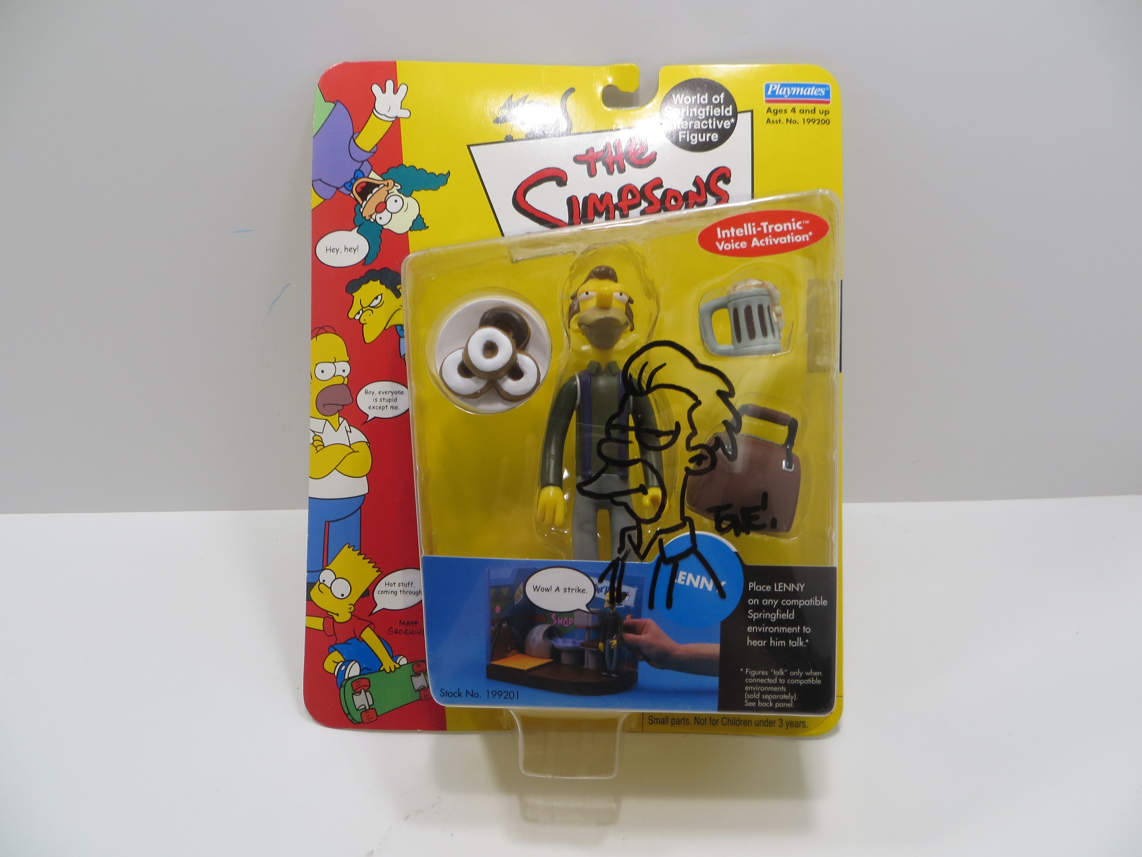 TONE RODRIGUEZ SIGNED SKETCHED Benny SIMPSONS FIGURINE – Dallas Card Show