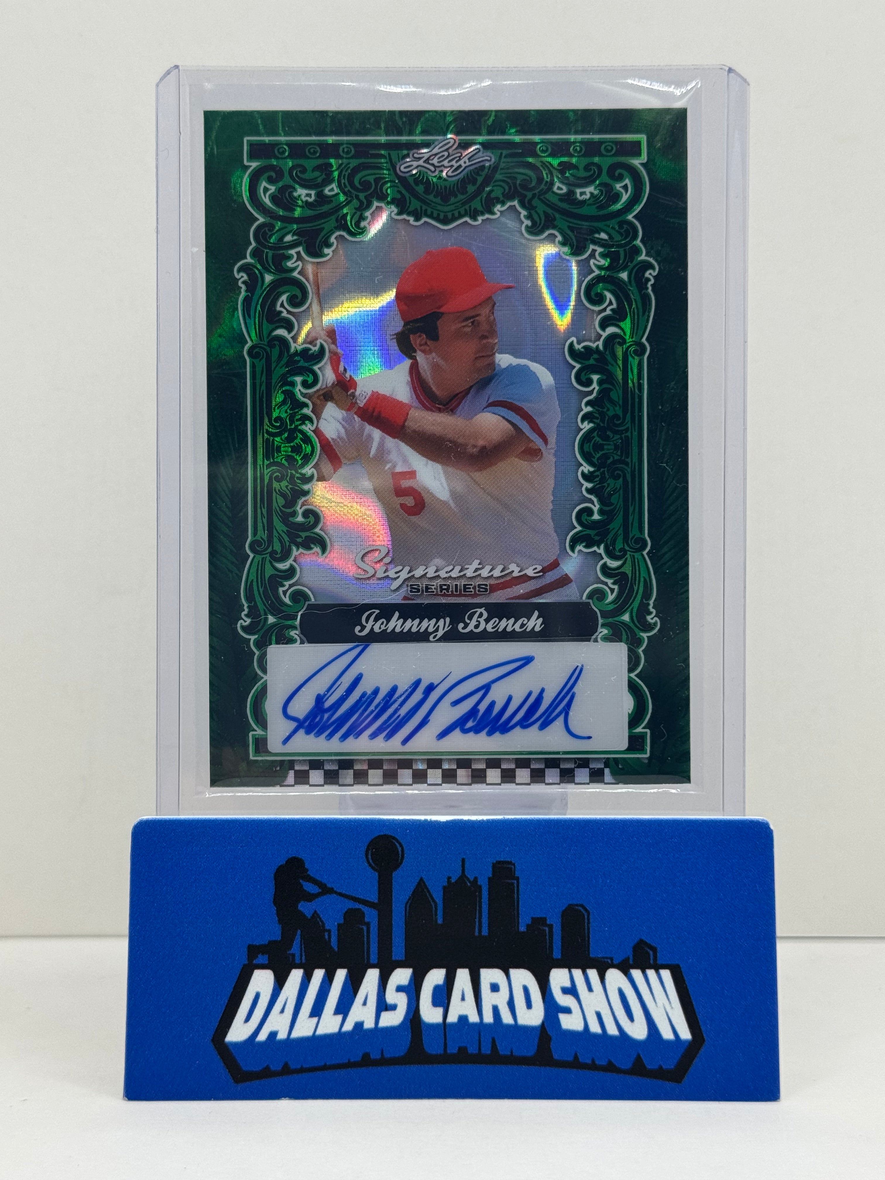 2025 Leaf Signature Series #BA-JB1 Johnny Bench Green Autograph 1/1 ...