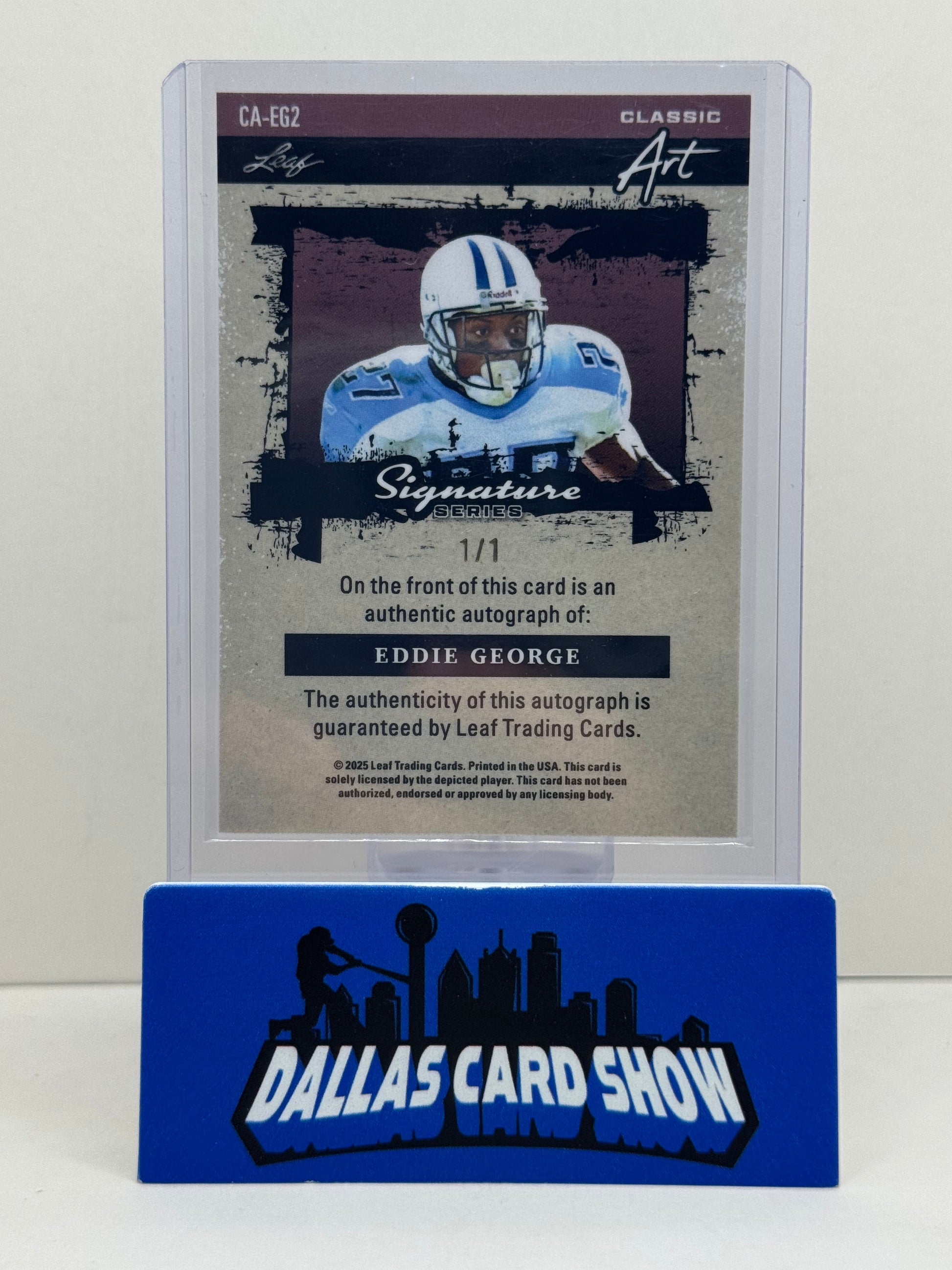 2025 Leaf Signature Series #CA-EG2 Eddie George Class Art Autograph 1 ...
