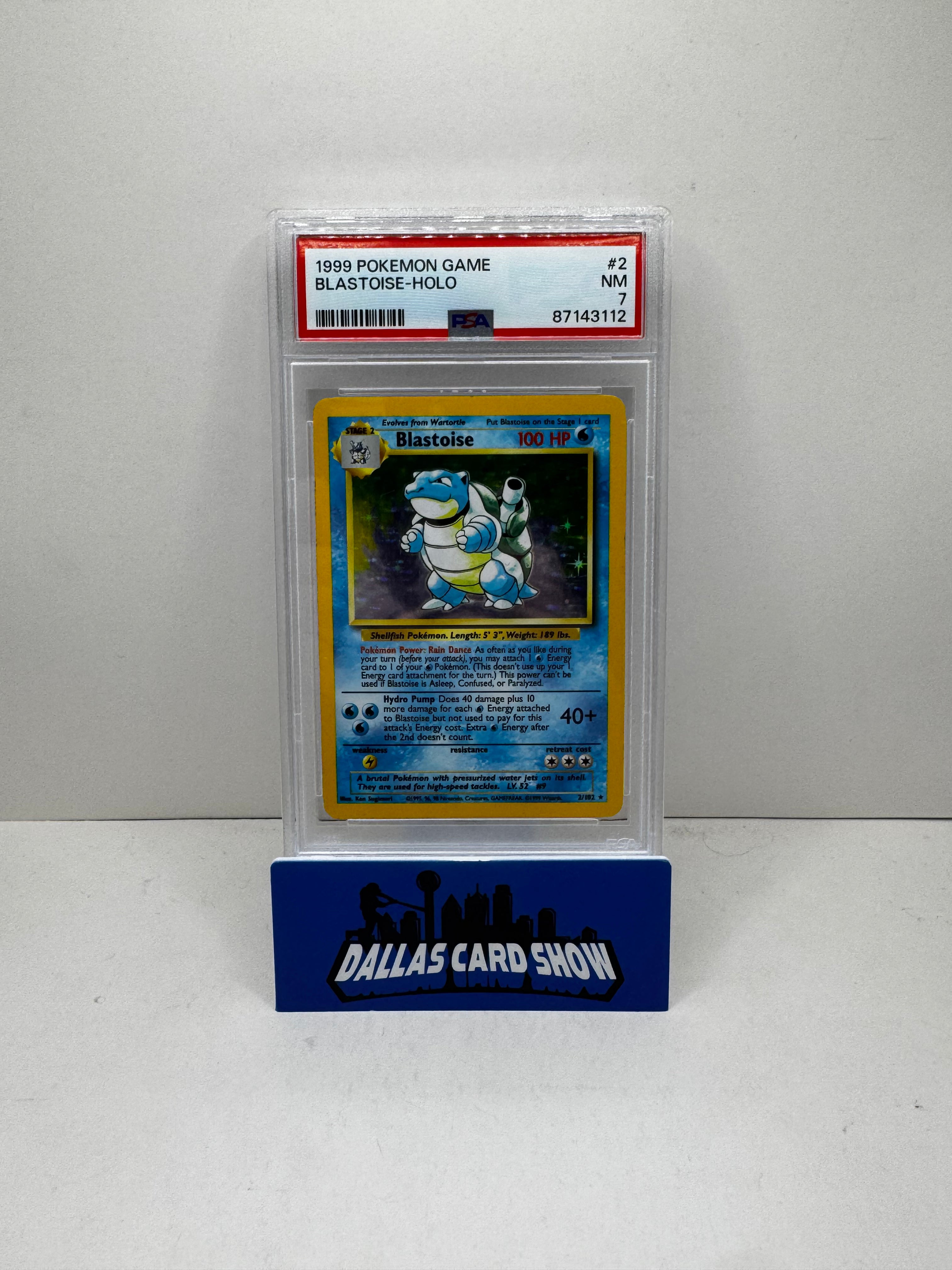 Blastoise Base Set Holo PSA 7 – Dallas Card Show