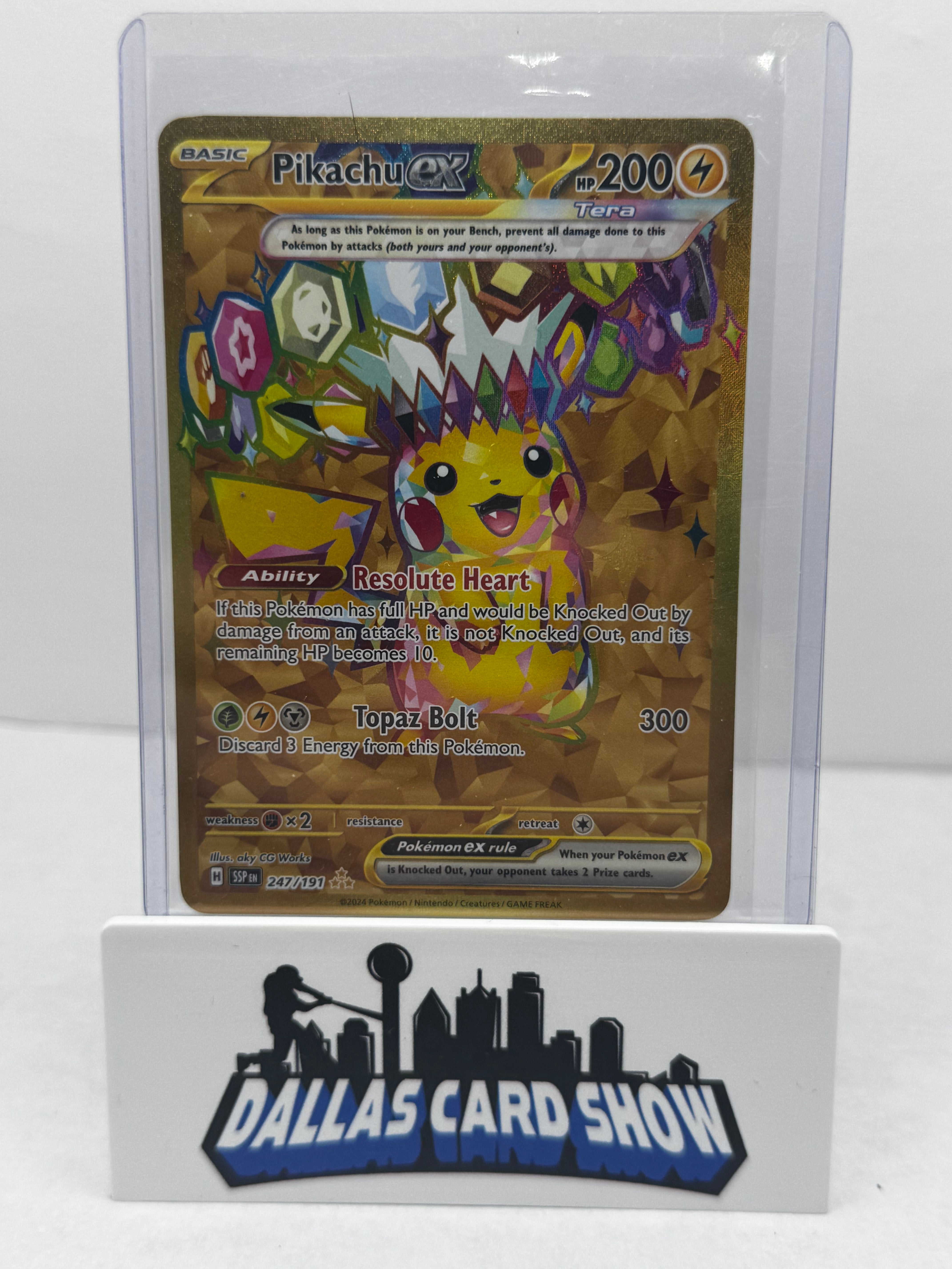 2024 Pokemon - Pikachu ex (Secret) - 247/191 Surging Sparks – Dallas ...