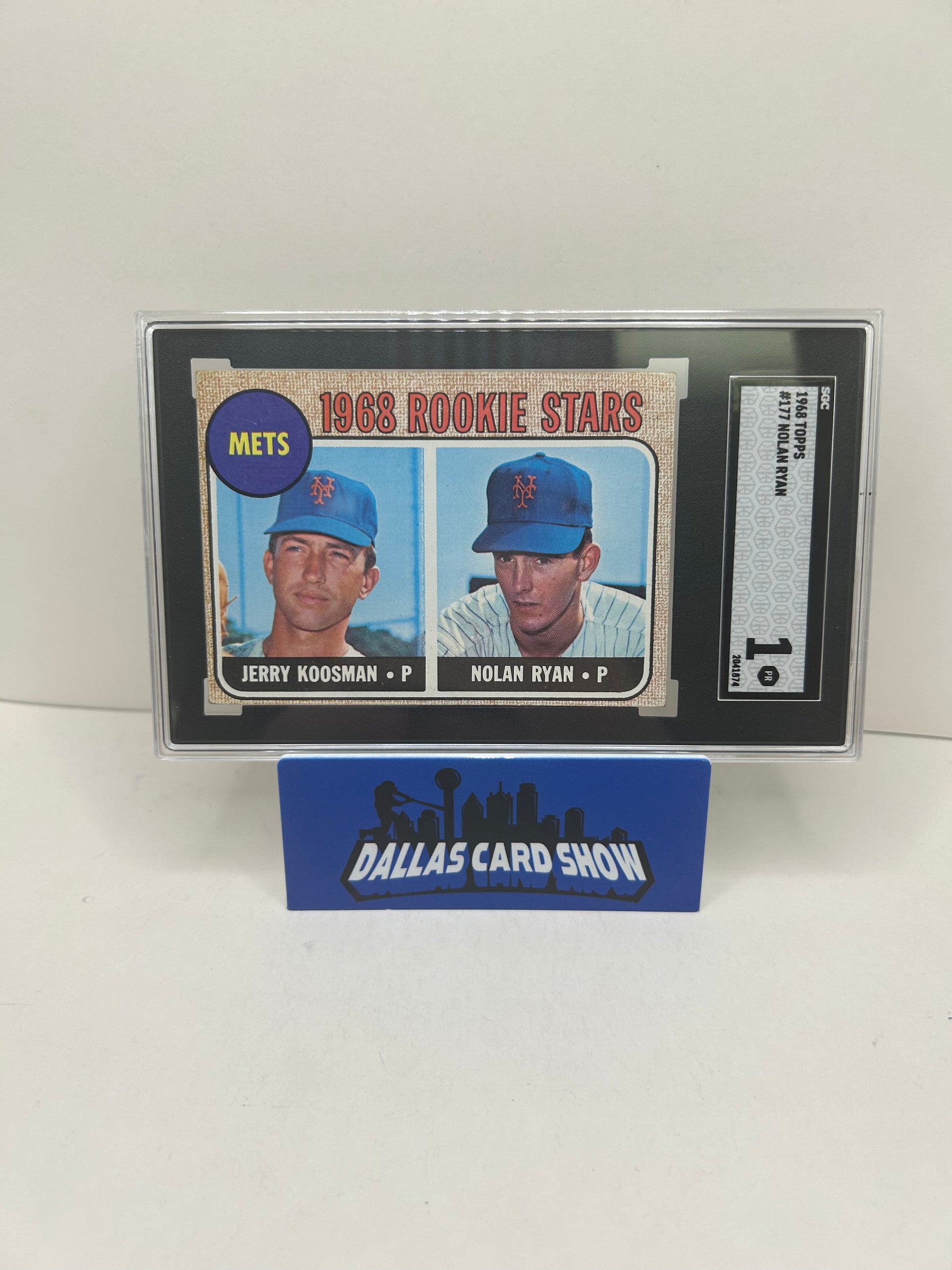 1968 Topps Mets Rookie Stars Jerry Koosman/Nolan Ryan #177 SGC 1 ...