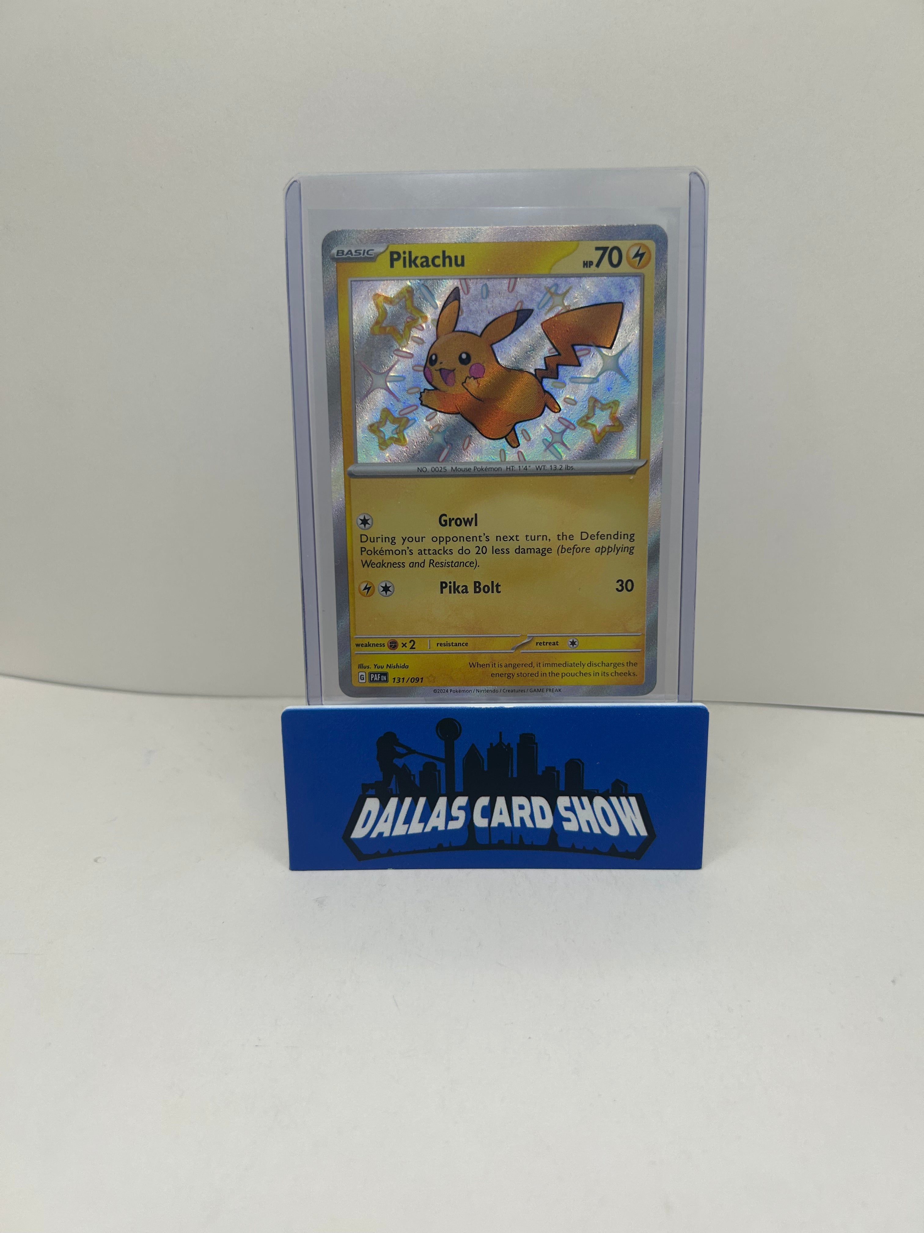 Pikachu (shiny) SV: Paldean Fates 131/091 NM – Dallas Card Show