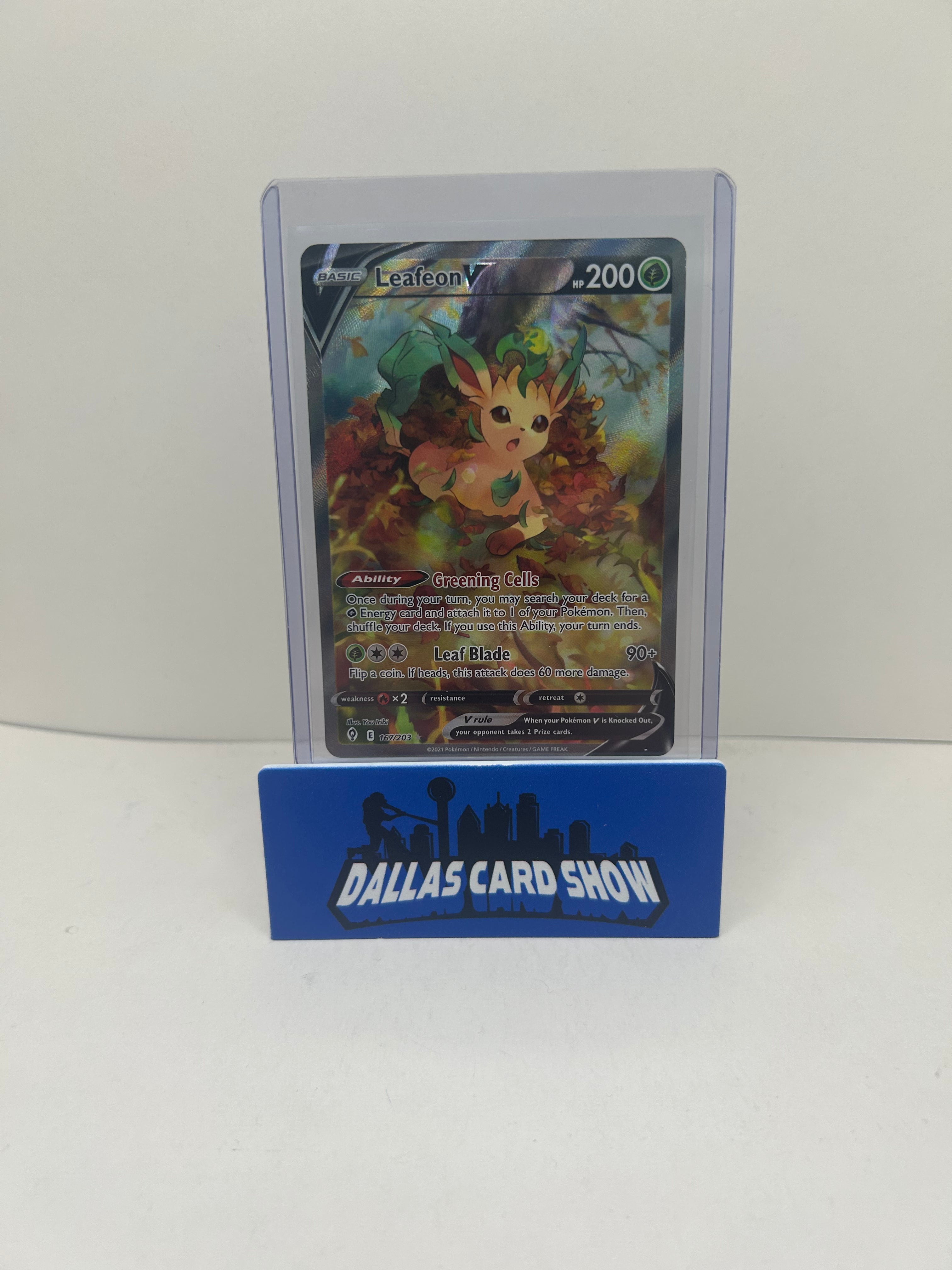 Leafeon V Alt Art SWSH: Evolving Skies 167/203 – Dallas Card Show