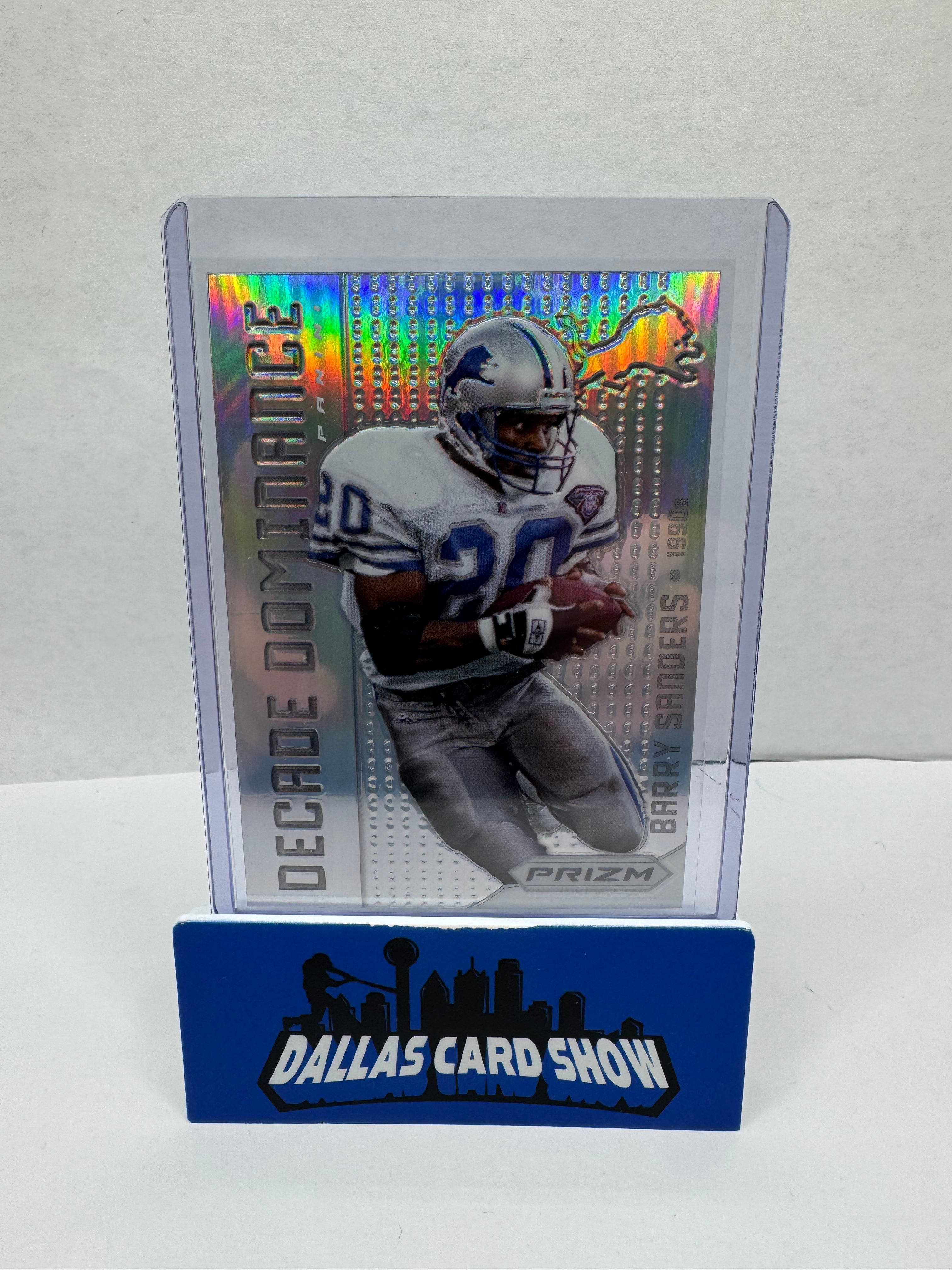 2012 Prizm Football Decade Dominance Barry Sanders Silver #9 – Dallas ...