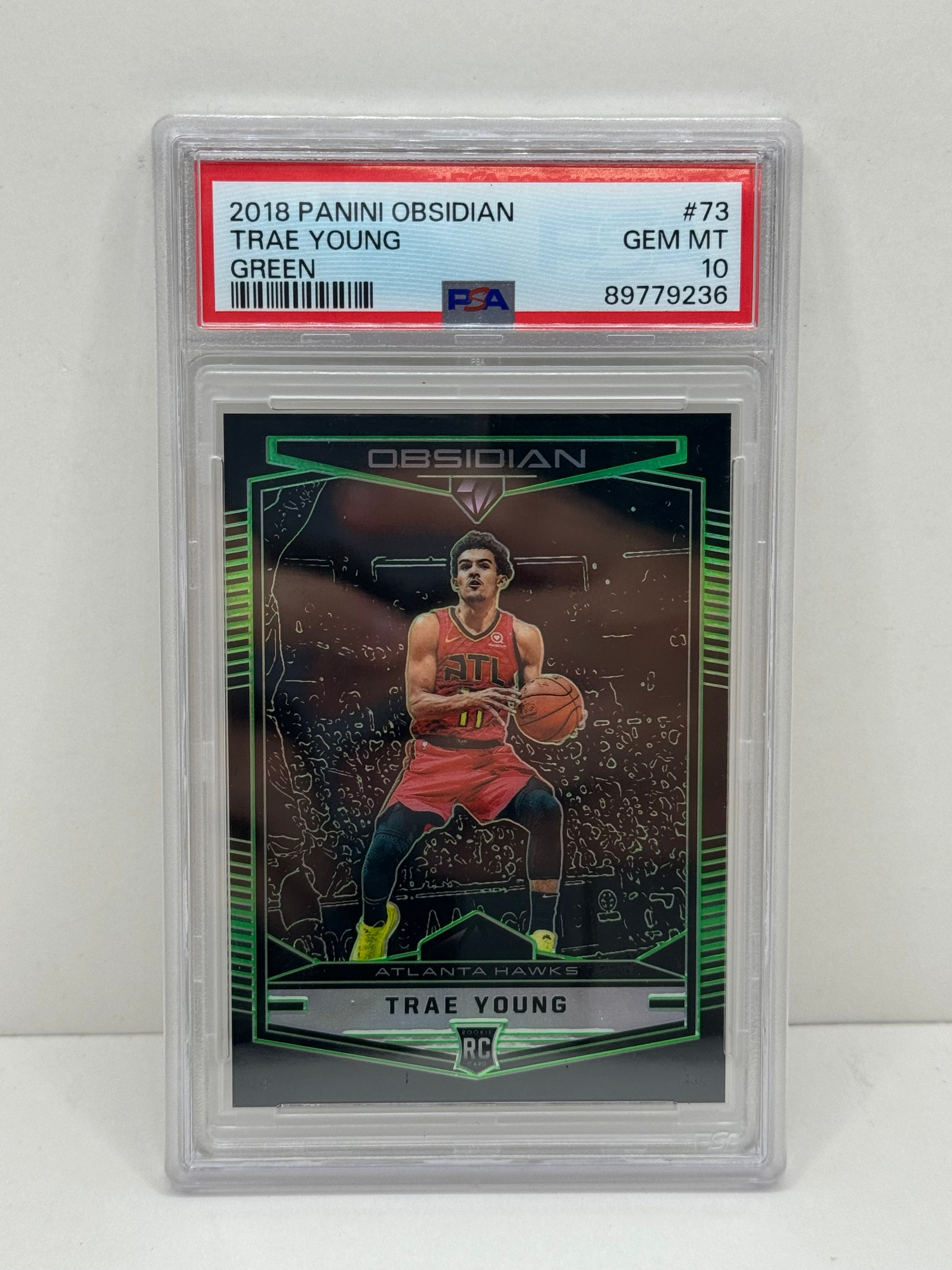 2018 Obsidian Trae Young Green #/15 #73 PSA 10 Gem MT Hawks – Dallas ...