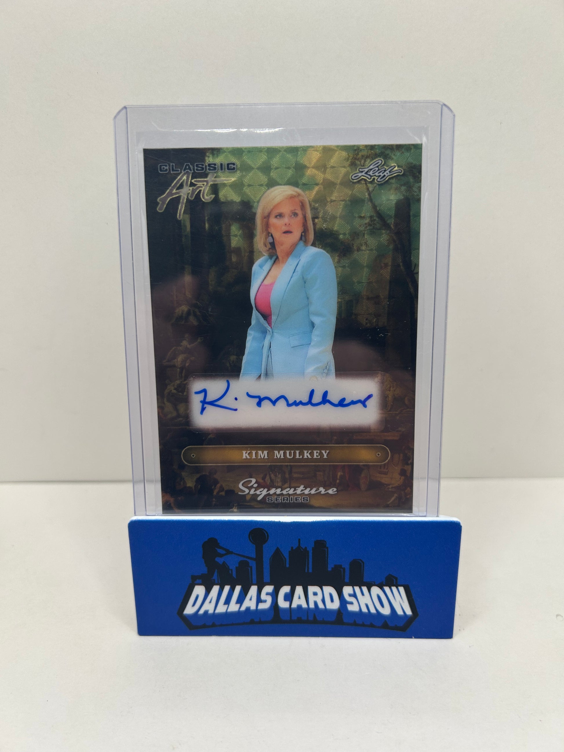 2025 Leaf Signature Series Kim Mulkey Classic Art 1/1 Gold Vinyl Auto ...