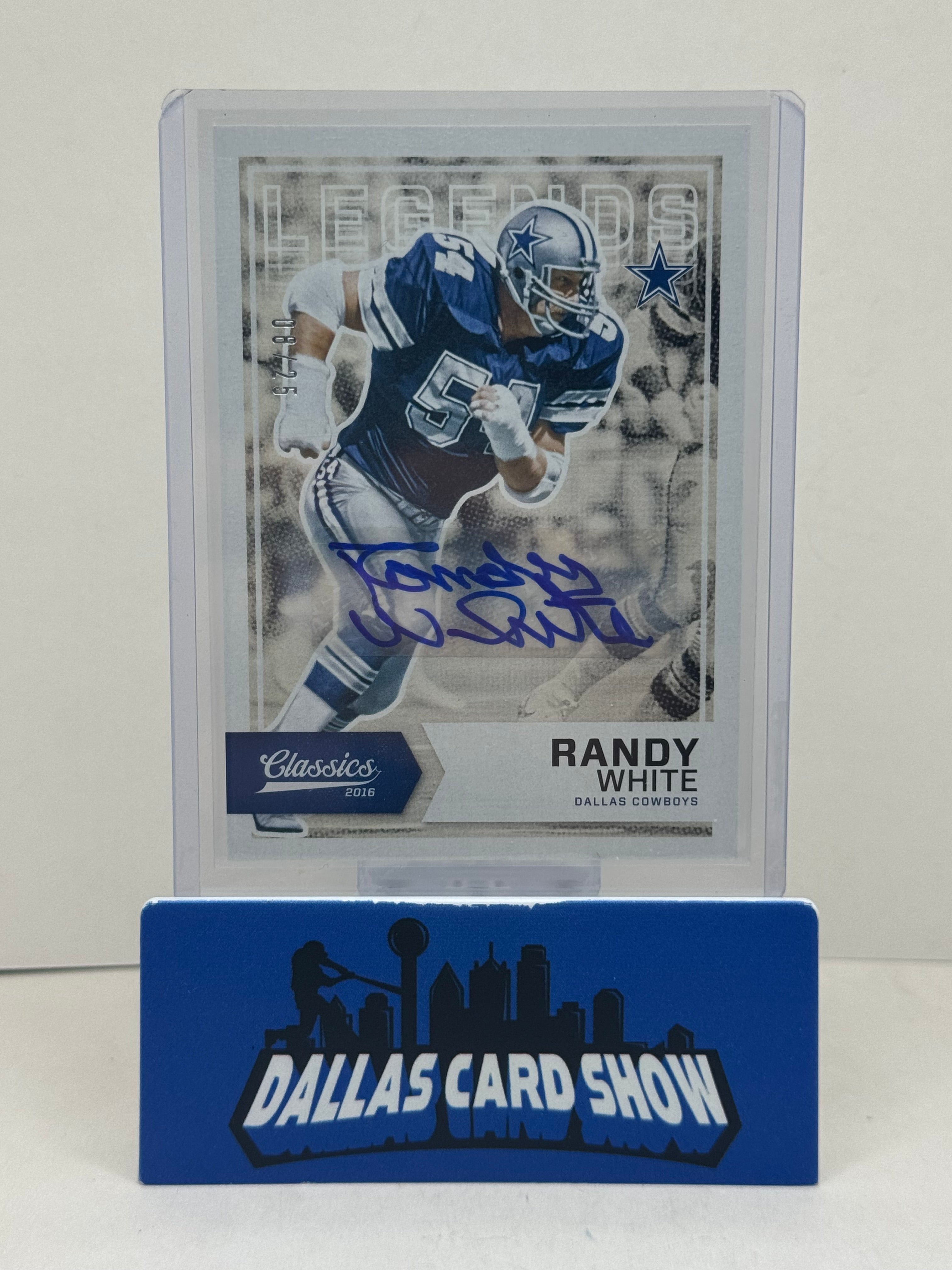 2016 Panini Classic #151 Randy White legends Autograph /25 Dallas Cowb ...