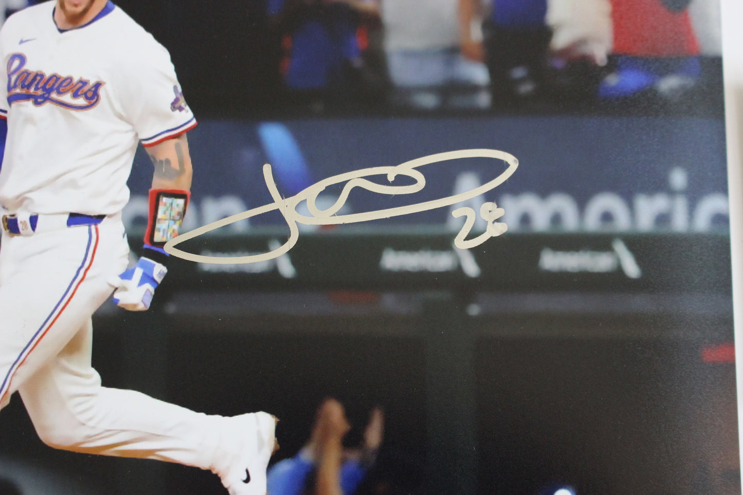 JONAH HEIM TEXAS RANGERS SIGNED 8x10 PHOTO Rounding the Bases BAS ...
