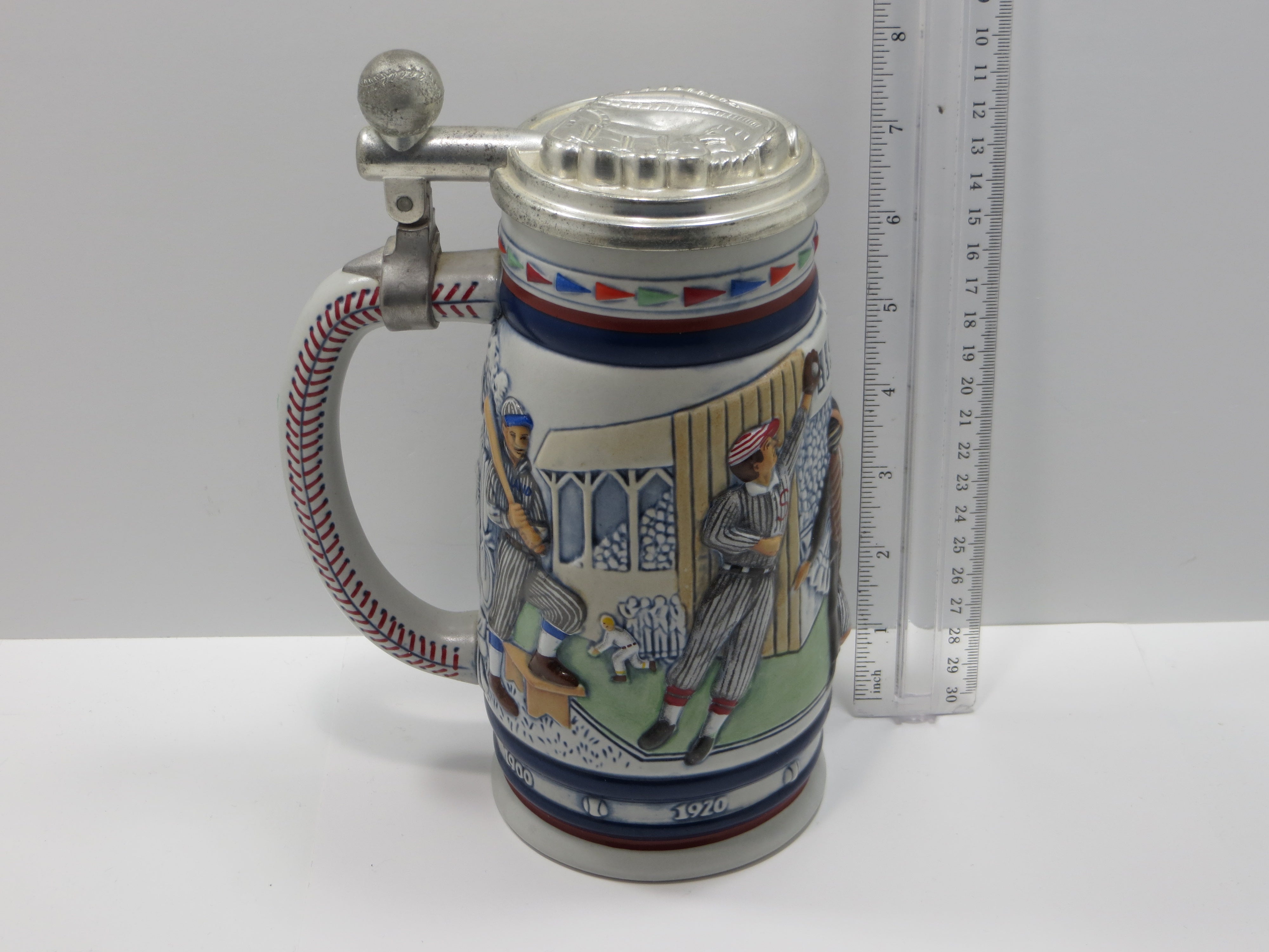 Vintage AVON BASEBALL CERAMIC BEER STEIN MUG TANKARD Brazil – Dallas ...