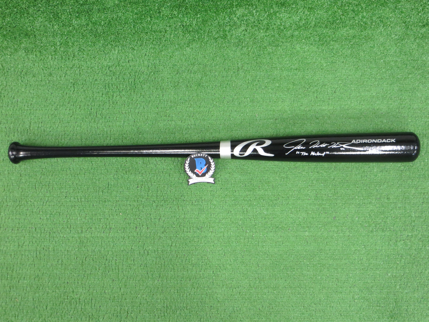 JOSH HAMILTON TEXAS RANGERS SIGNED BLACK RAWLINGS w/TheNatural BAT BAS ...