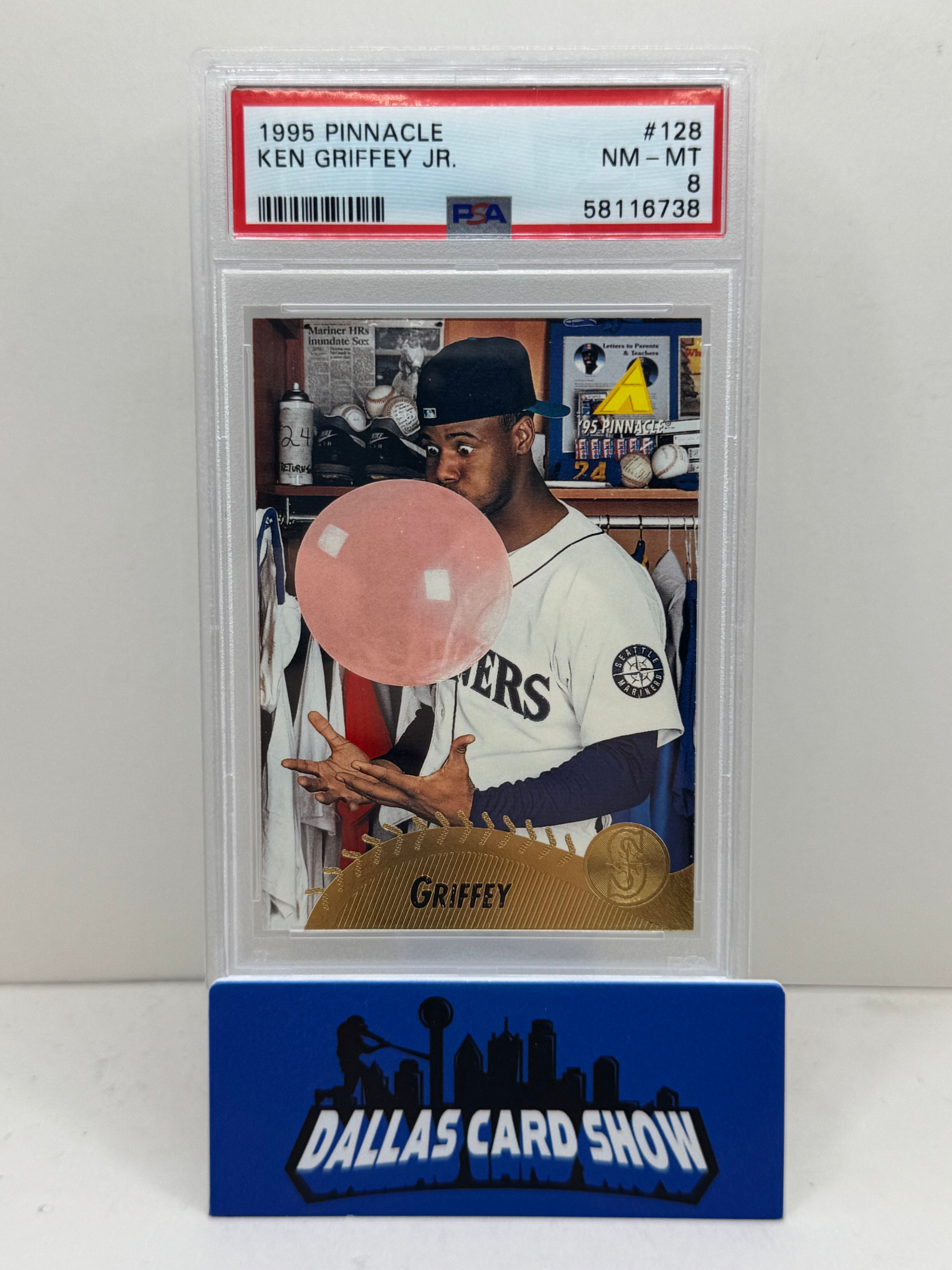 1995 Pinnacle #128 Ken Griffey Jr. PSA 8 – Dallas Card Show