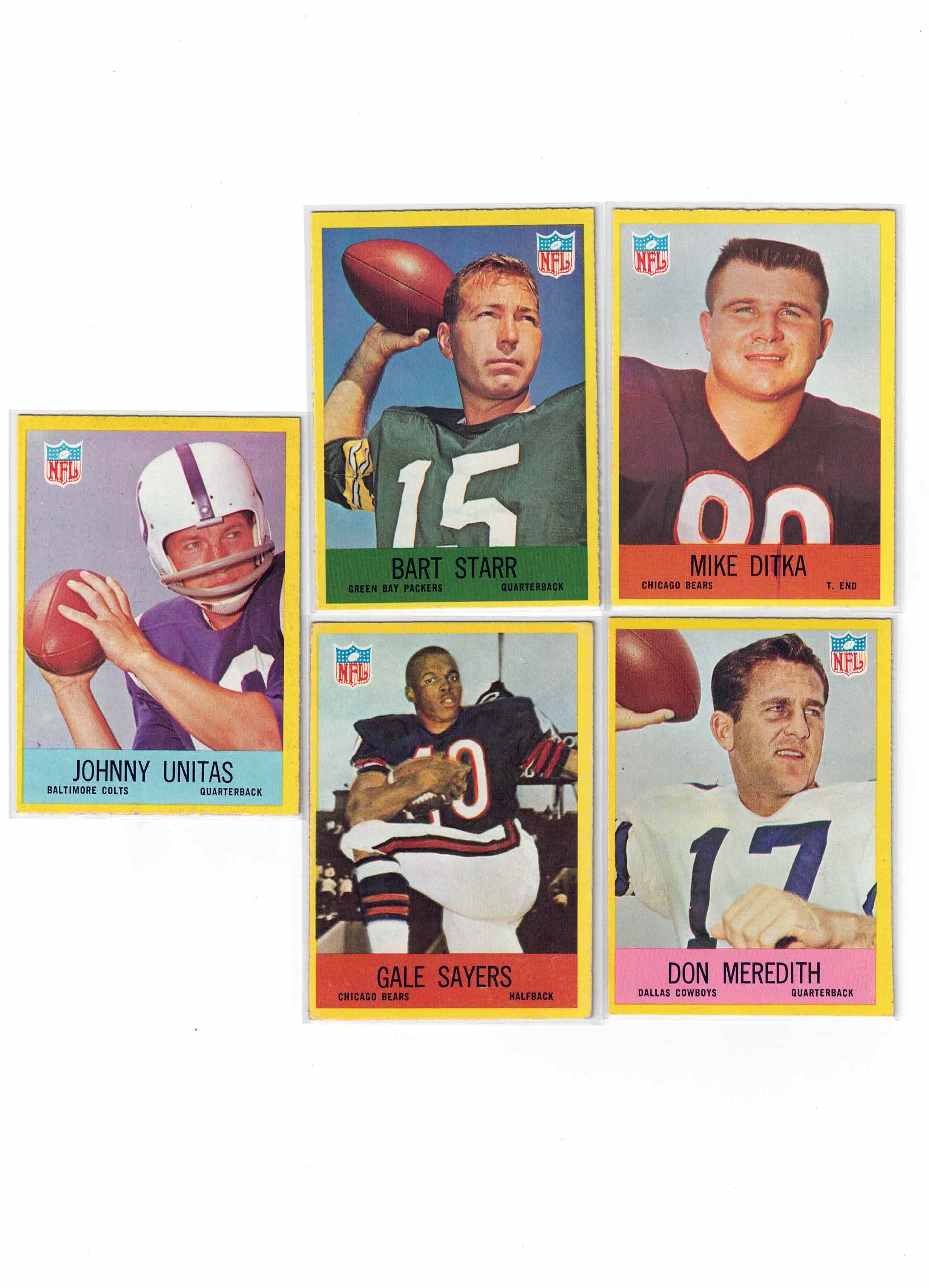 1967 PHILADELPHIA FOOTBALL COMPLETE SET (198/198) BUTKUS STARR UNITAS ...