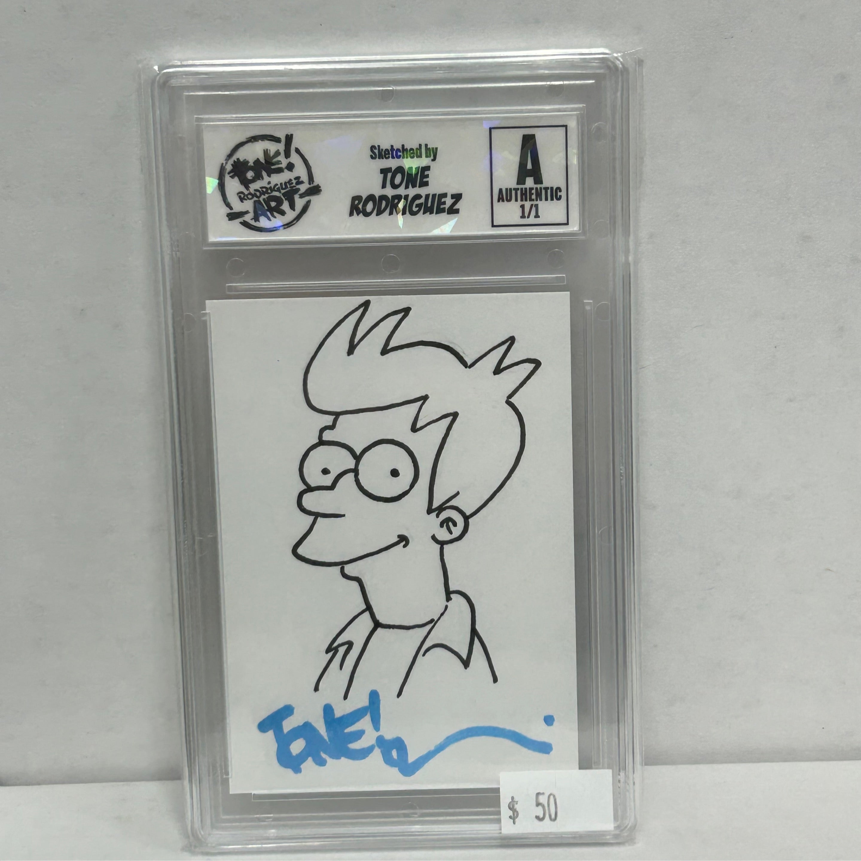 Fry Authentic Tone Rodriguez 1/1 Sketch Cards – Dallas Card Show