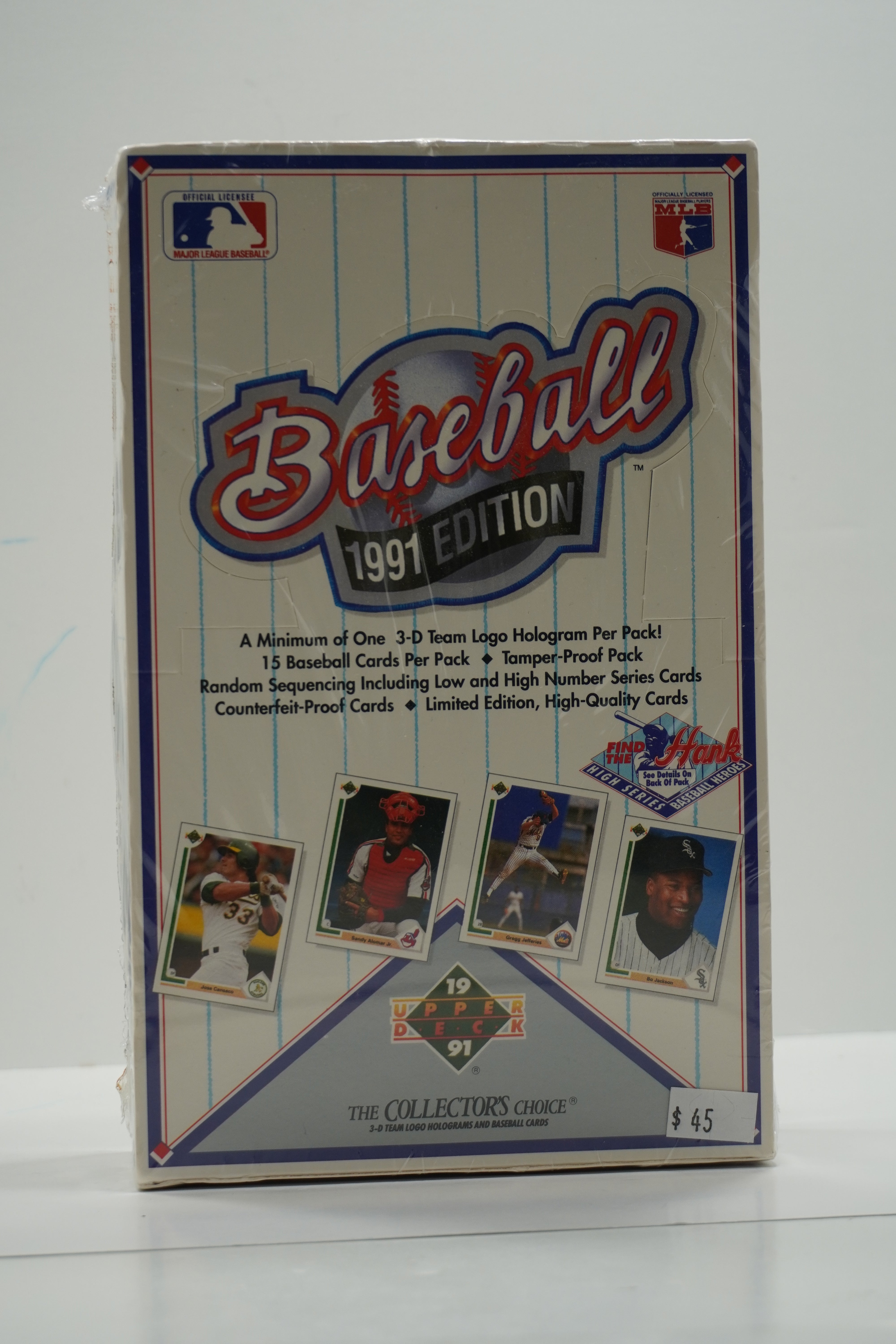 1991 Upper Deck Baseball Edition Find the Hank Hobby Box – Dallas Card Show