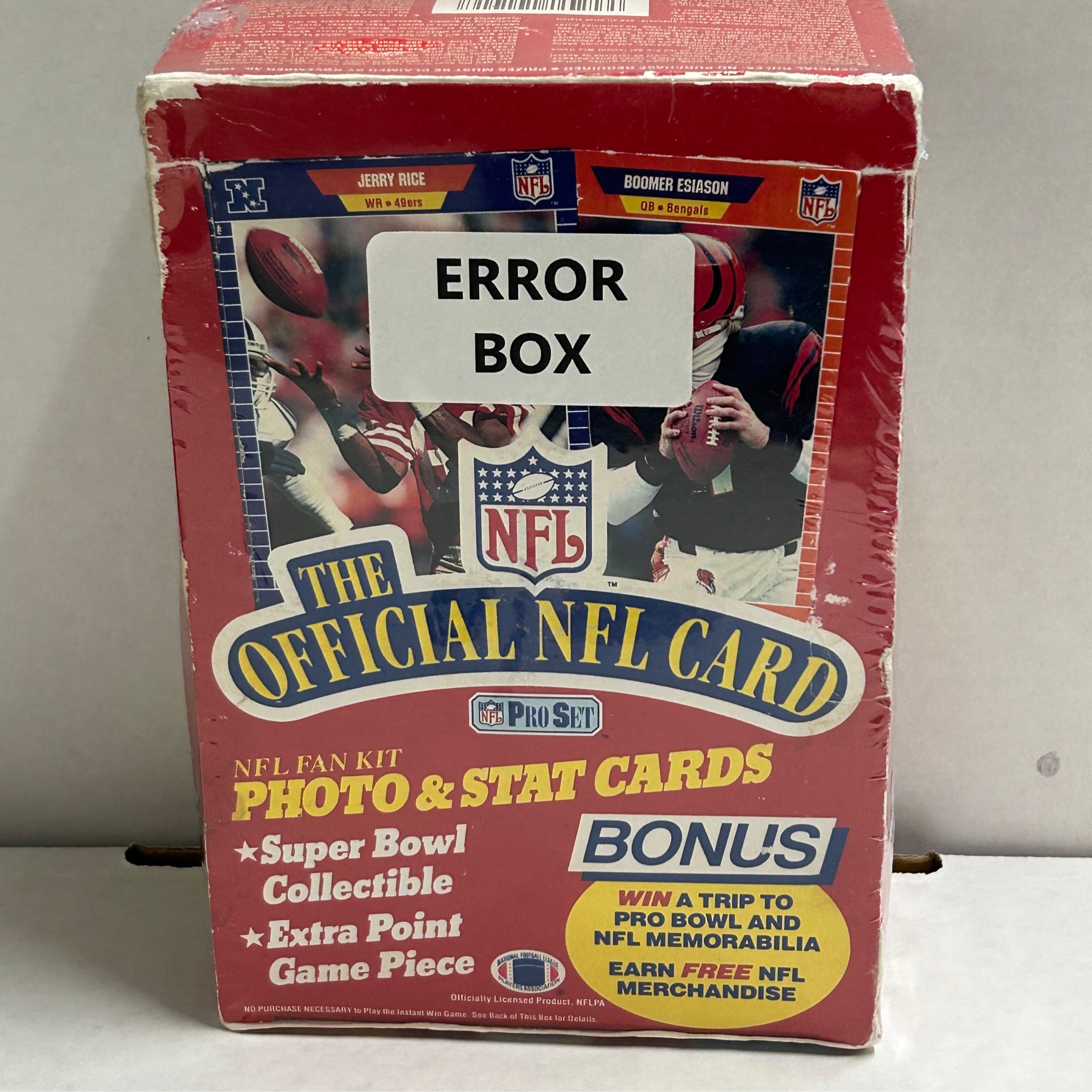 1989 Pro Set NFL Fan Kit Hobby Box Seald (Error Box) – Dallas Card Show