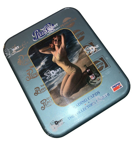 1995 Pepsi Cola Series Two Tin Card Box Dart Trading Cards Collector S ...